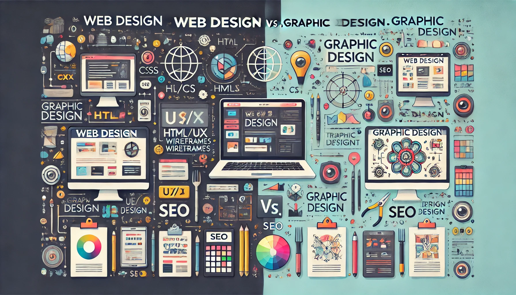 Web Design Vs. Graphic Design: What's the Difference?